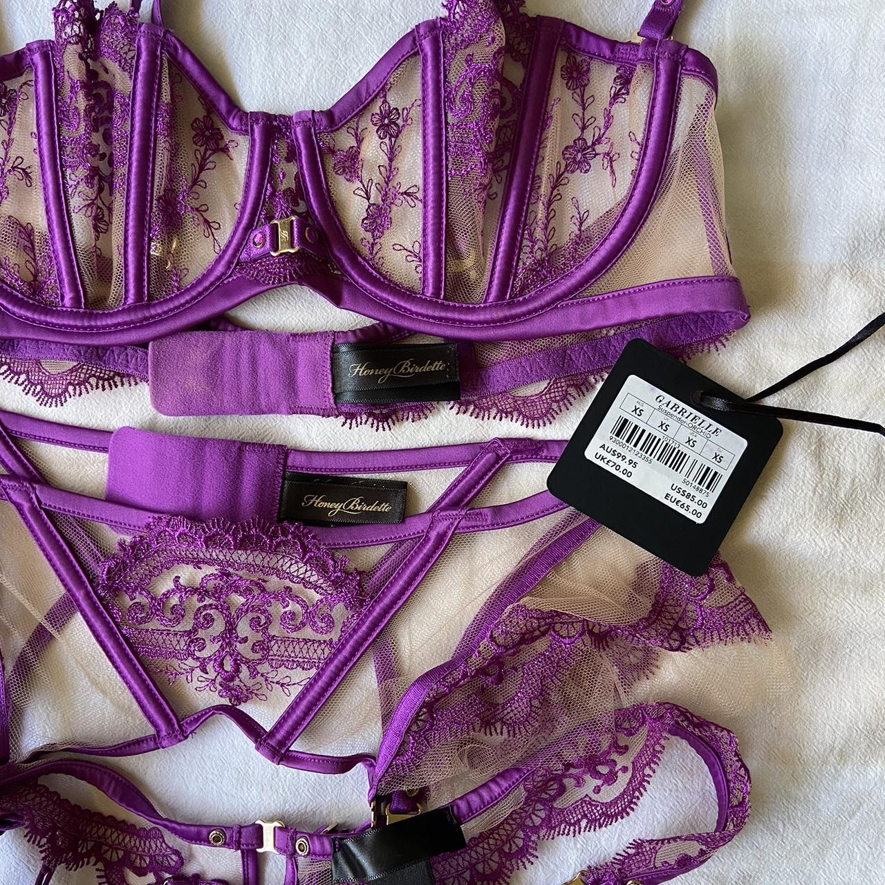 Honey Birdette Gabrielle Set in Orchid Purple 💟 bra... - Depop