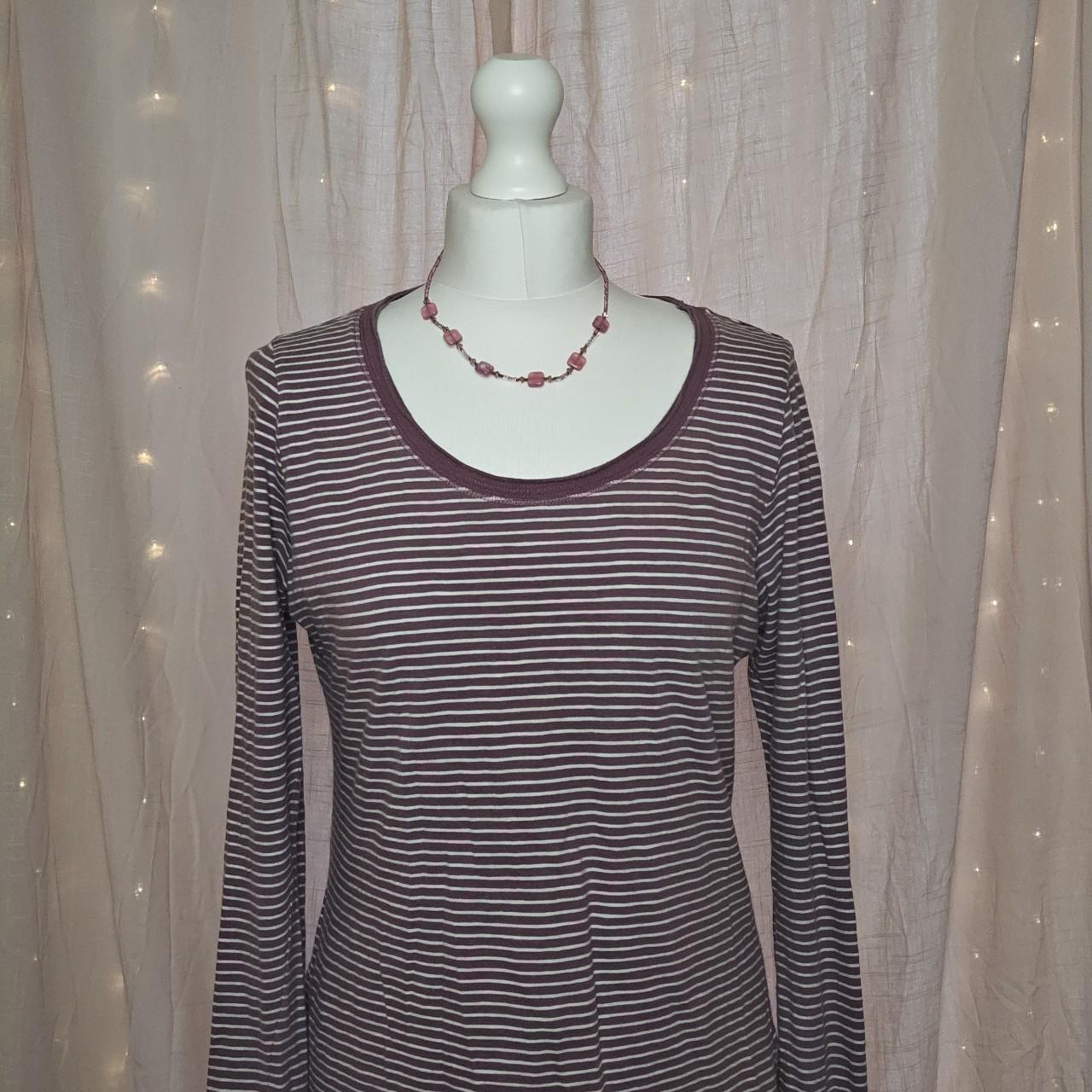 Cute stripped purple top from 2000s label fatface... - Depop