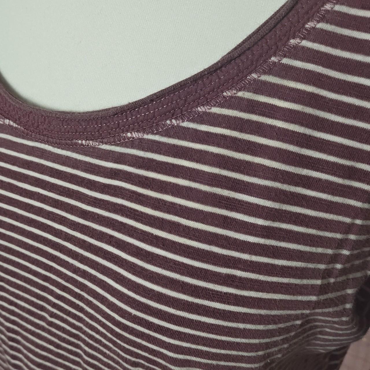 Cute stripped purple top from 2000s label fatface... - Depop