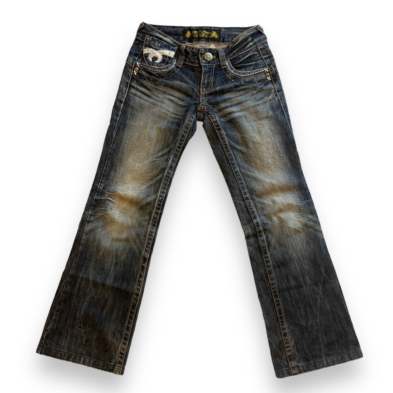 punk scene retro red pepper jeans authentic cool... - Depop