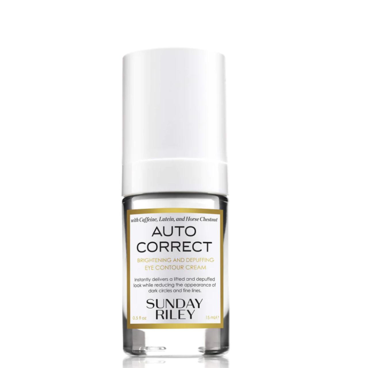 sunday riley AUTO CORRECT BRIGHTENING AND DEPUFFING... - Depop