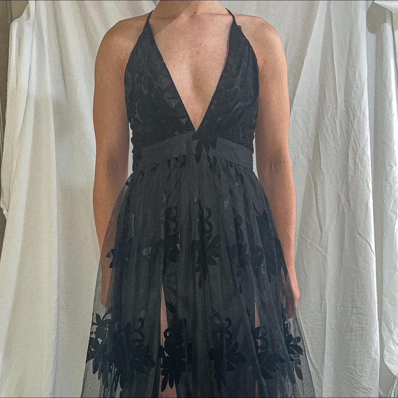 WINDSOR black velvet detailed dress. LOVE this dress... - Depop