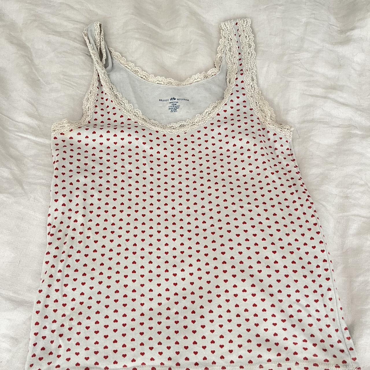Brandy heart tank! I accidentally dyed this a light... - Depop