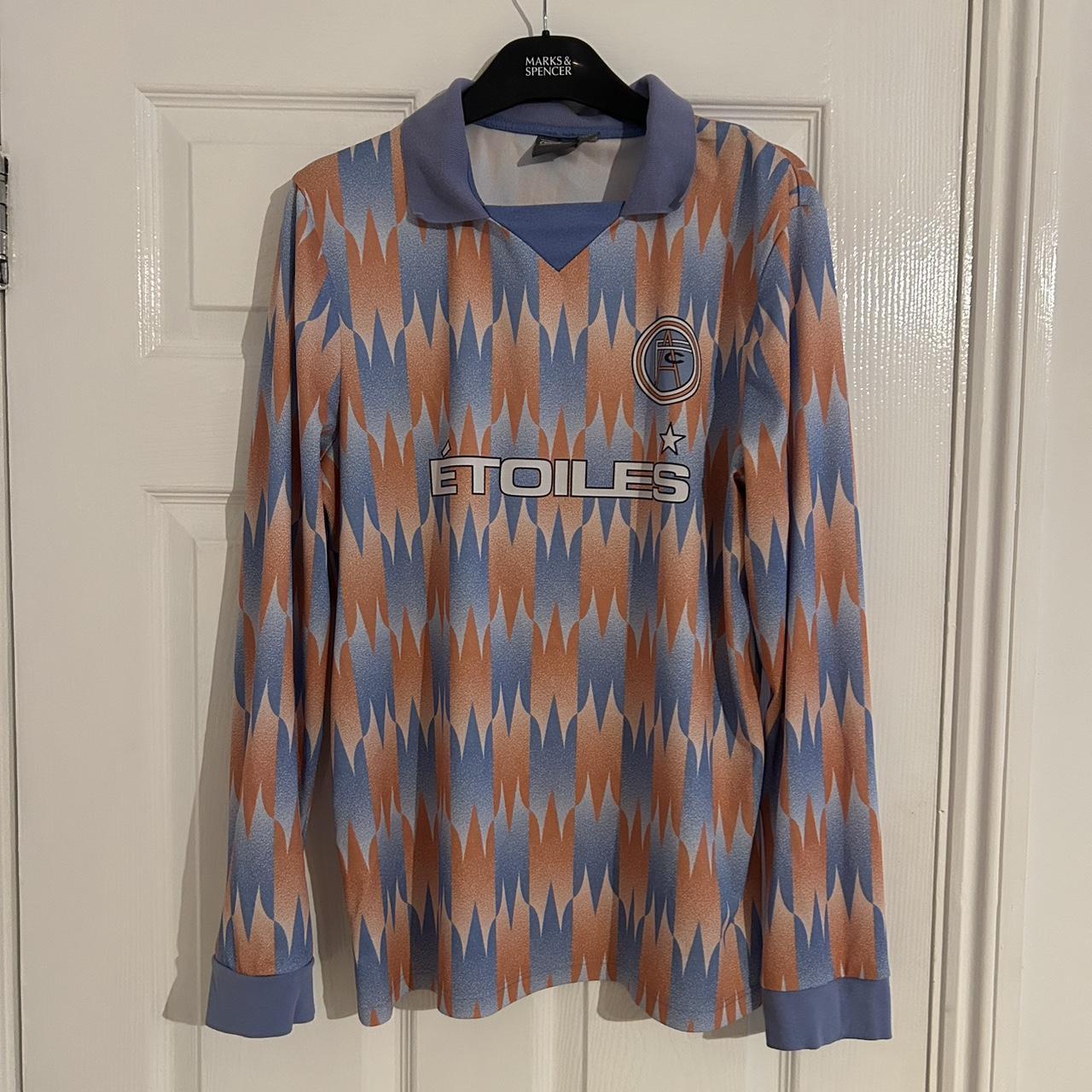 Retro style football shirt #retro #footballshirt... - Depop