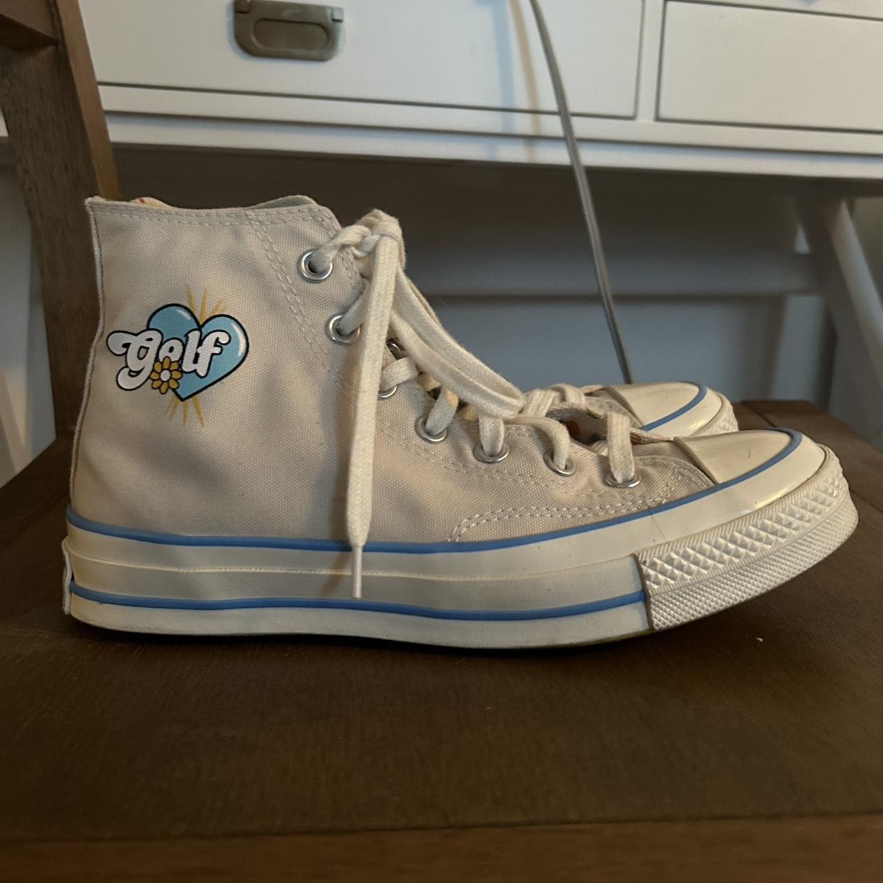 Tyler the Creator GOLF WANG High Top Converse... - Depop