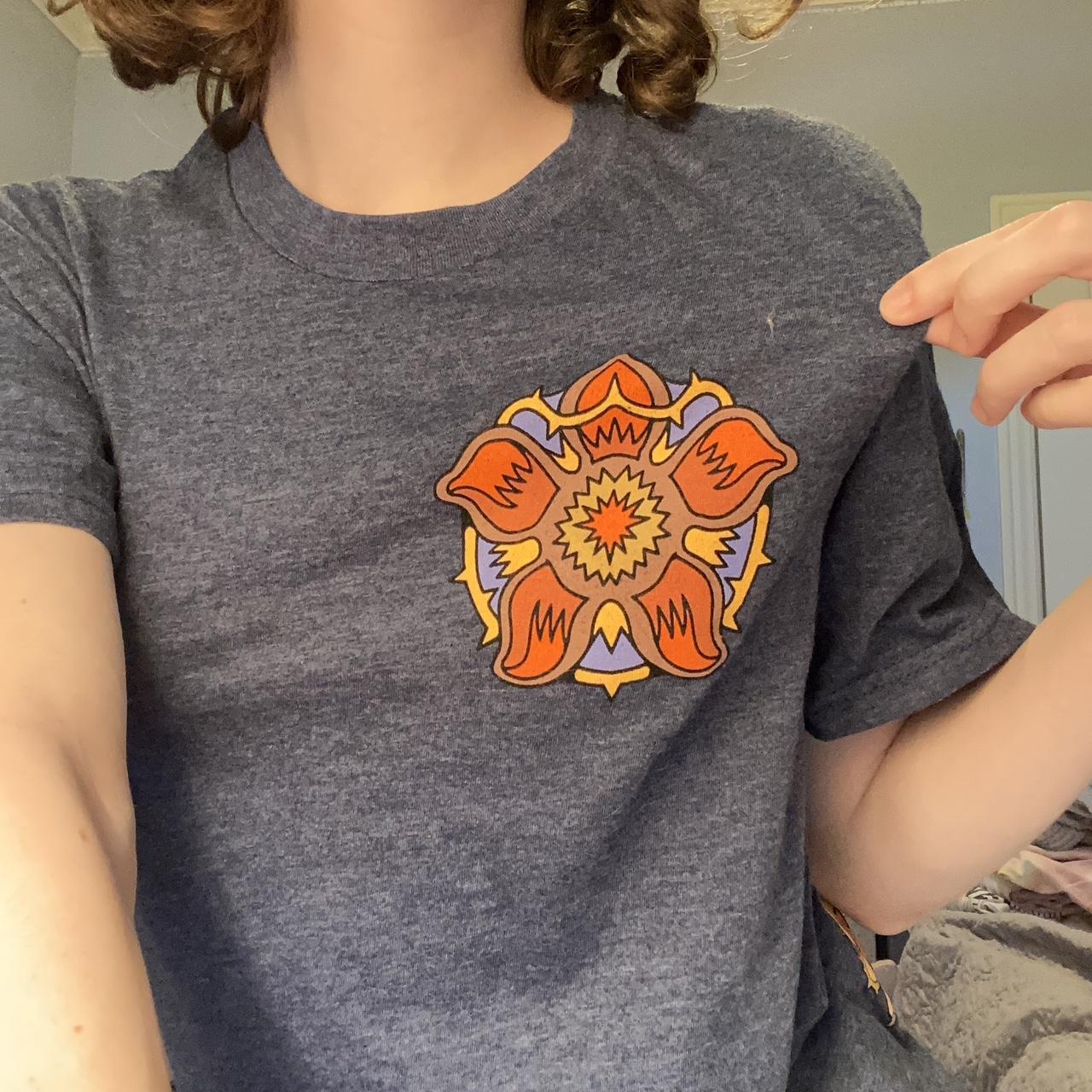 grey-blue Stranger Things S3 t-shirt, size... | Depop