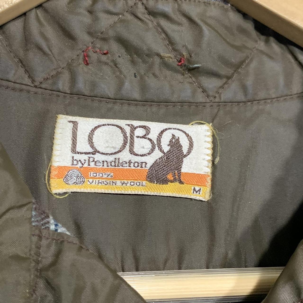 Vintage 70s Lobo by Pendleton Virgin Wool Brown... - Depop