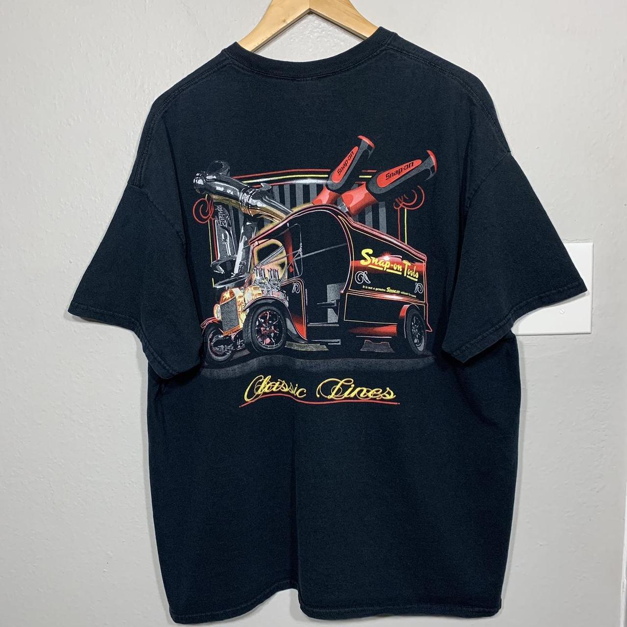 Snap-On Tools Classic Lines Cars Graphic Tee One... - Depop