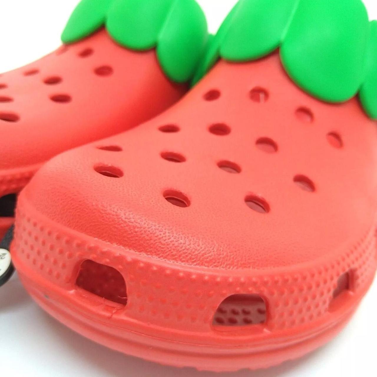 KAWAII STRAWBERRY CROCS IMPORTED FROM JAPAN... - Depop