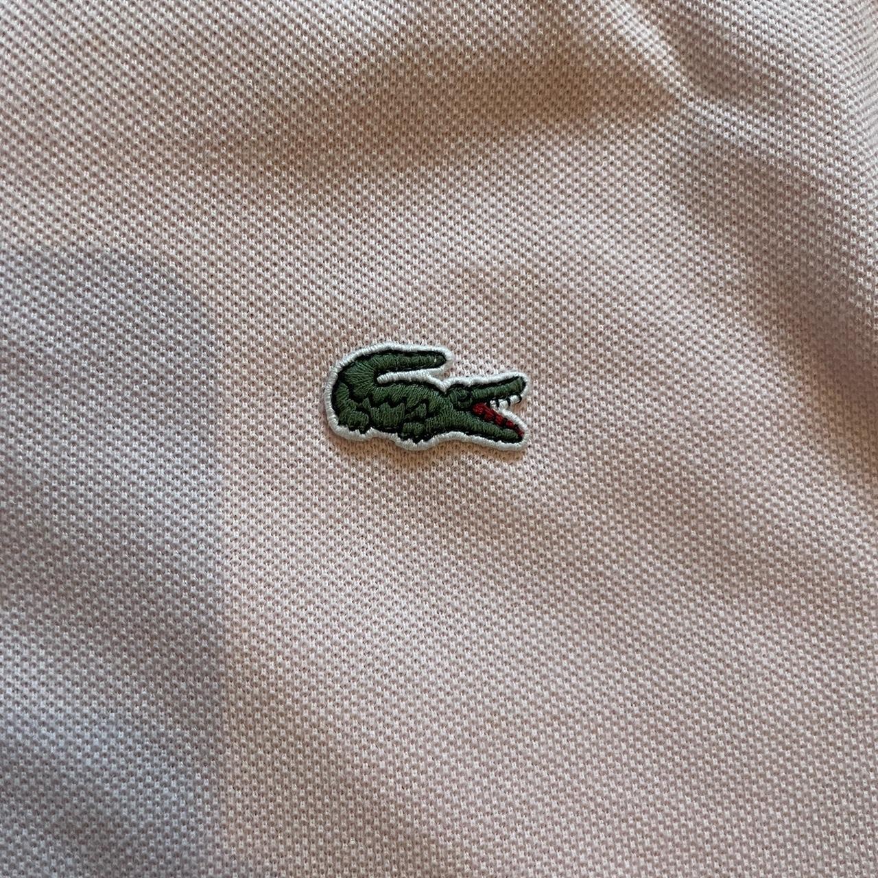 Lacoste polo Baby pink Size 5-Large Great condition... - Depop