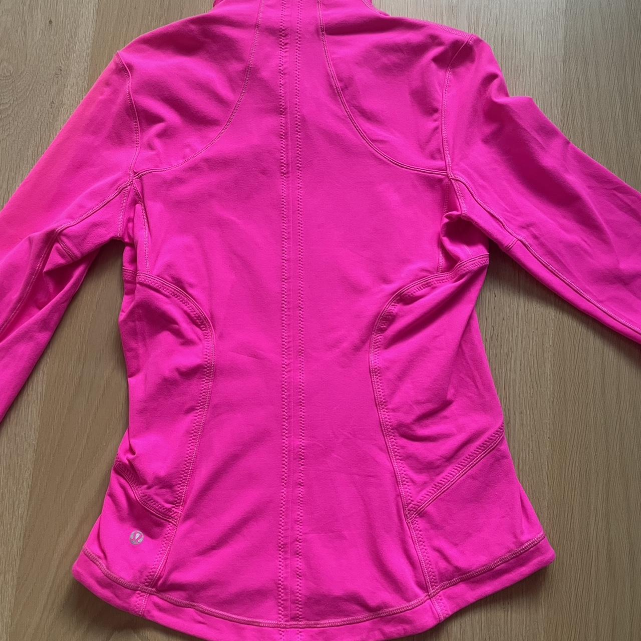 Lulu lemon define jacket Sonic pink Size 8 Worn... - Depop