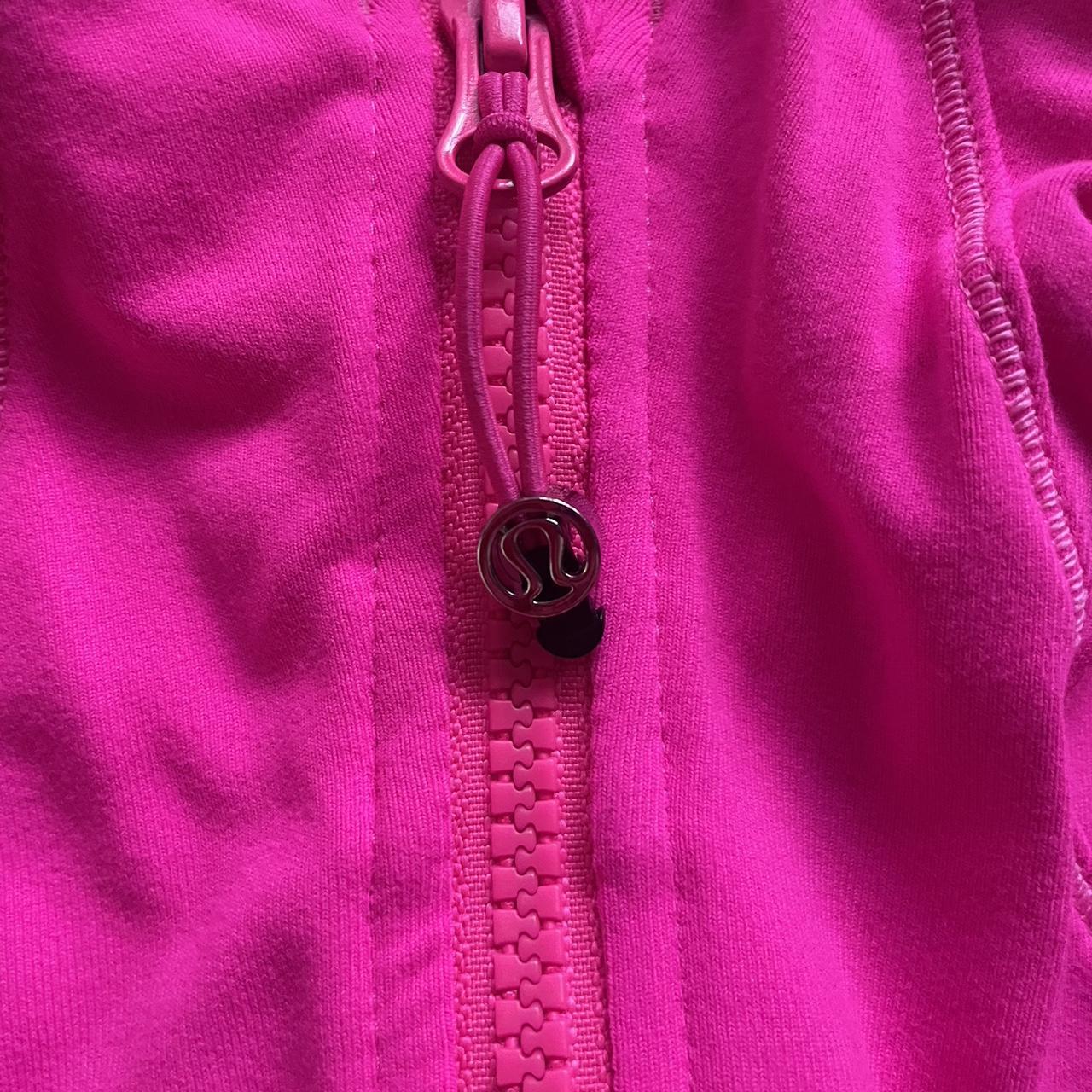 Lulu lemon define jacket Sonic pink Size 8 Worn... - Depop