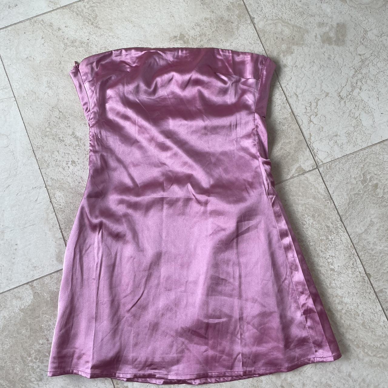 Princess Polly mini satin strapless dress Size 0 So... - Depop