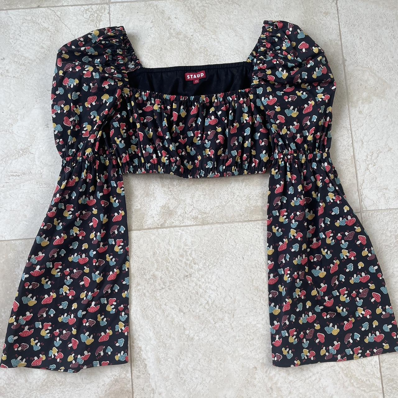 Staud Elena Mushroom Long Sleeve Top Size xs Brand... - Depop
