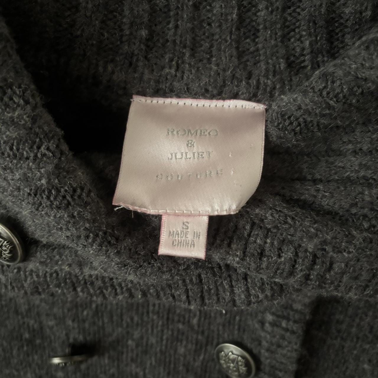 grey button-up fitted knitted sweater cute for... | Depop