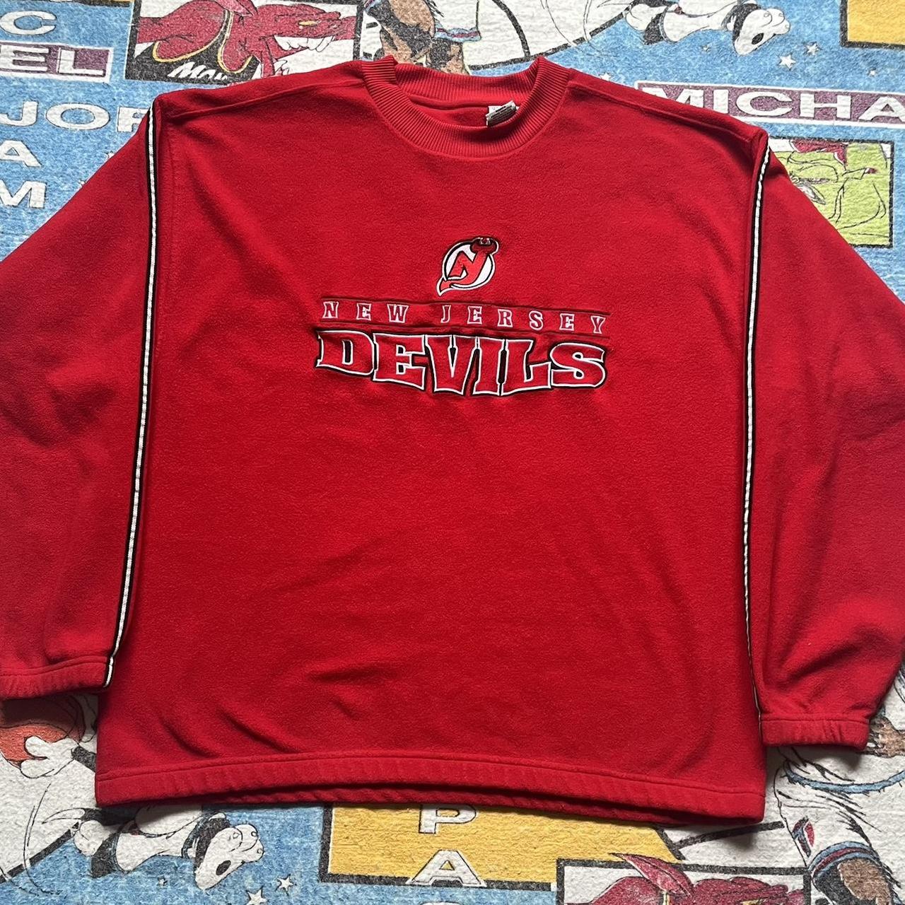 Vintage New Jersey Devils Sweatshirt. Mens XL. 1990s... - Depop