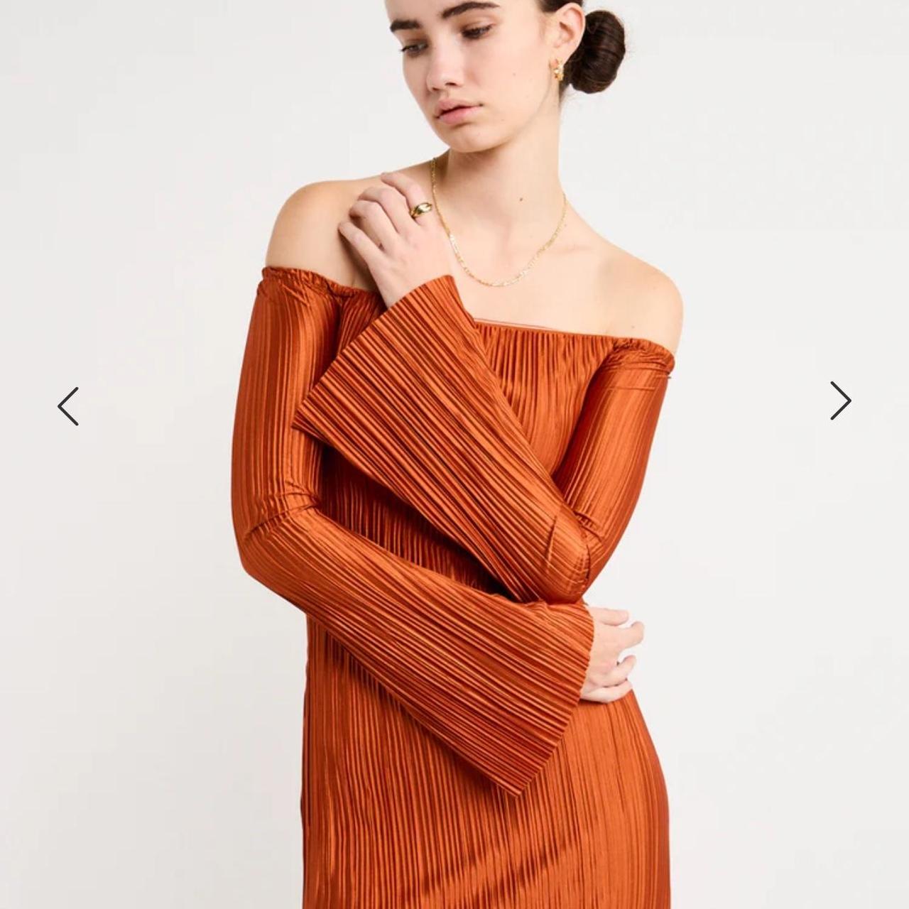 Tojha - Carrie Dress in Rust Size 8 Flattering off... - Depop