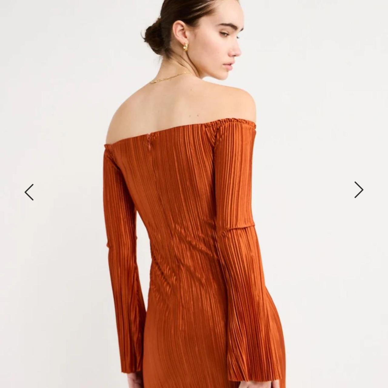 Tojha - Carrie Dress in Rust Size 8 Flattering off... - Depop