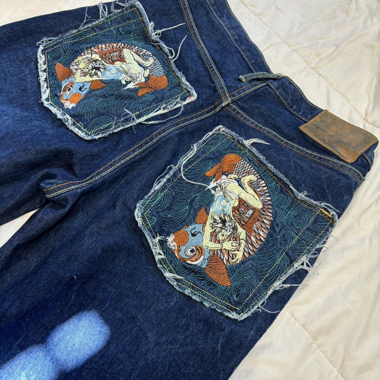 Red Monkey Company Jeans - Some wear, a bit of... - Depop