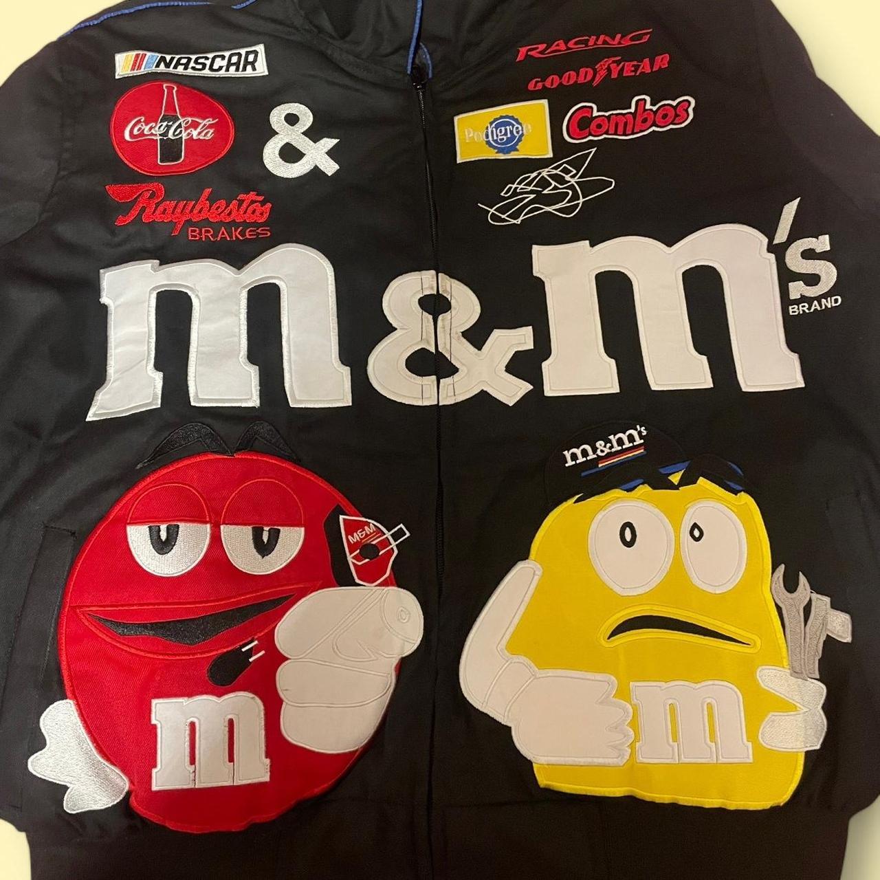 M&M's NASCAR Racing Jacket NWOT SIZE LARGE INSANE... | Depop