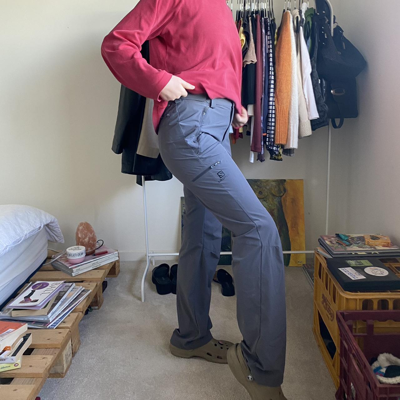 Solomon grey hiking pants size 10 - Depop