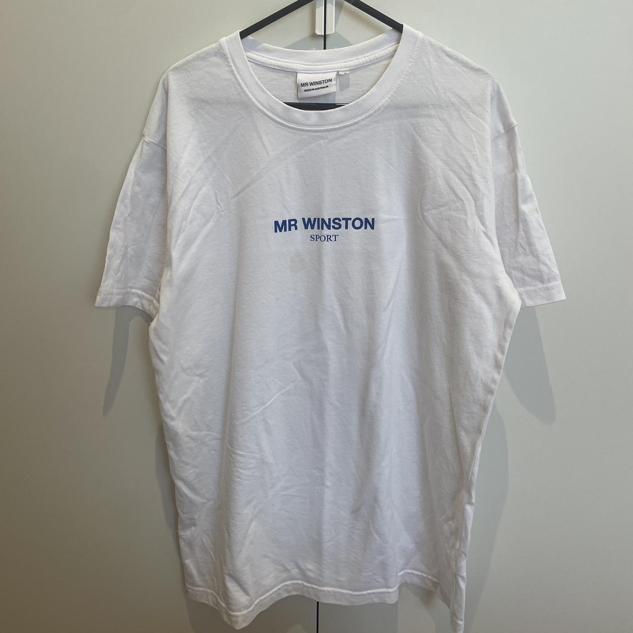 mr winston t-shirt size small but oversized fit.... - Depop