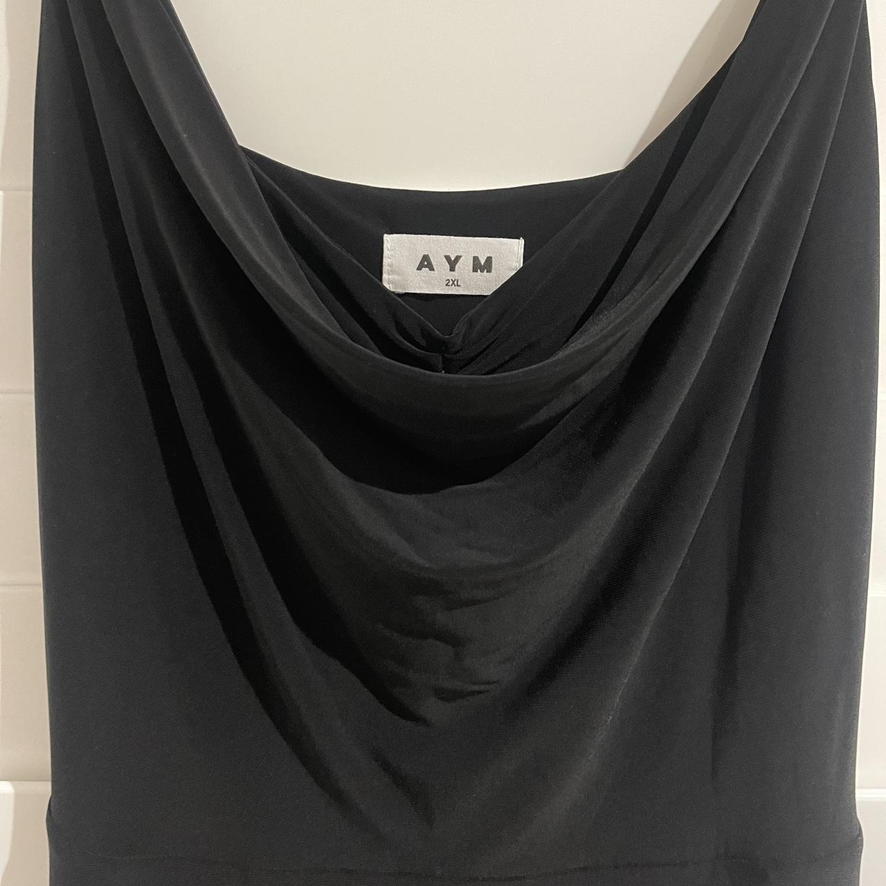 AYM black formal dress originally $250 size XL/ 14-16 - Depop