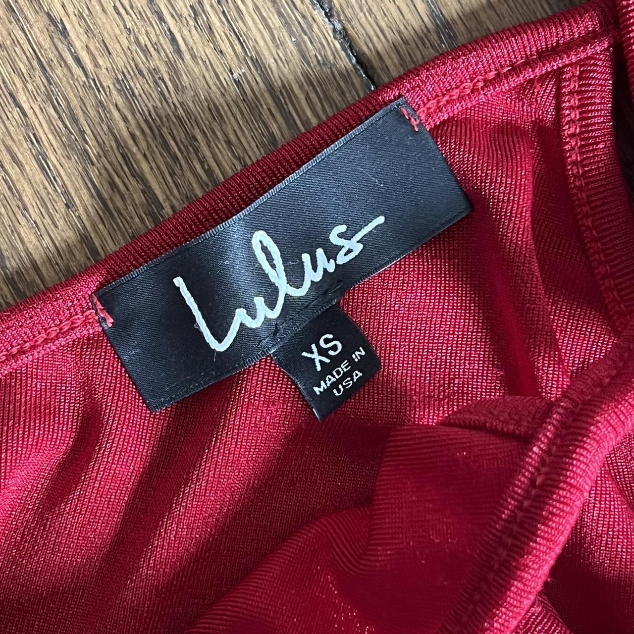 Lulus Women's Red Vest | Depop