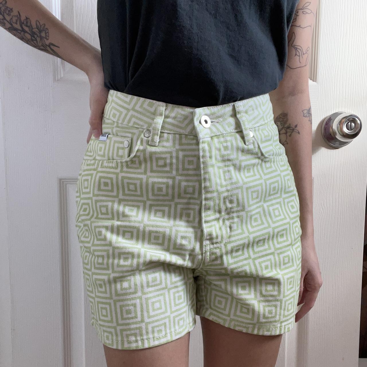 the ragged priest turf denim shorts 💚 labeled 26 but... - Depop