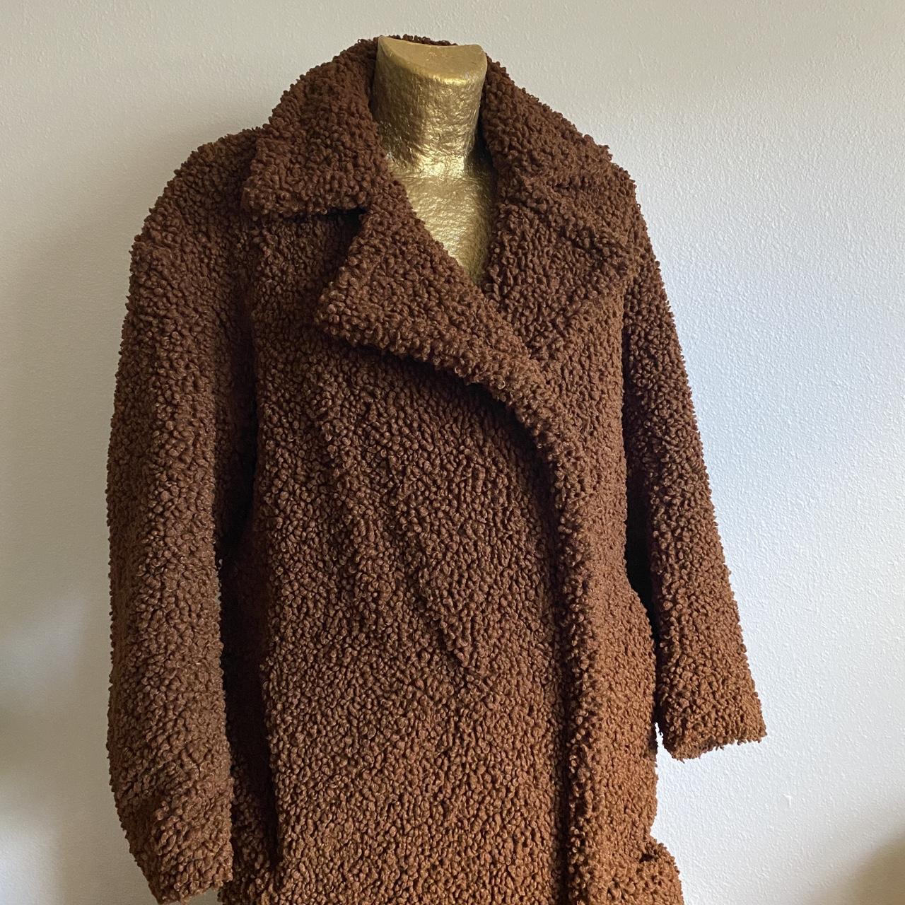 House of CB London Teddy Coat in a dark warm... - Depop