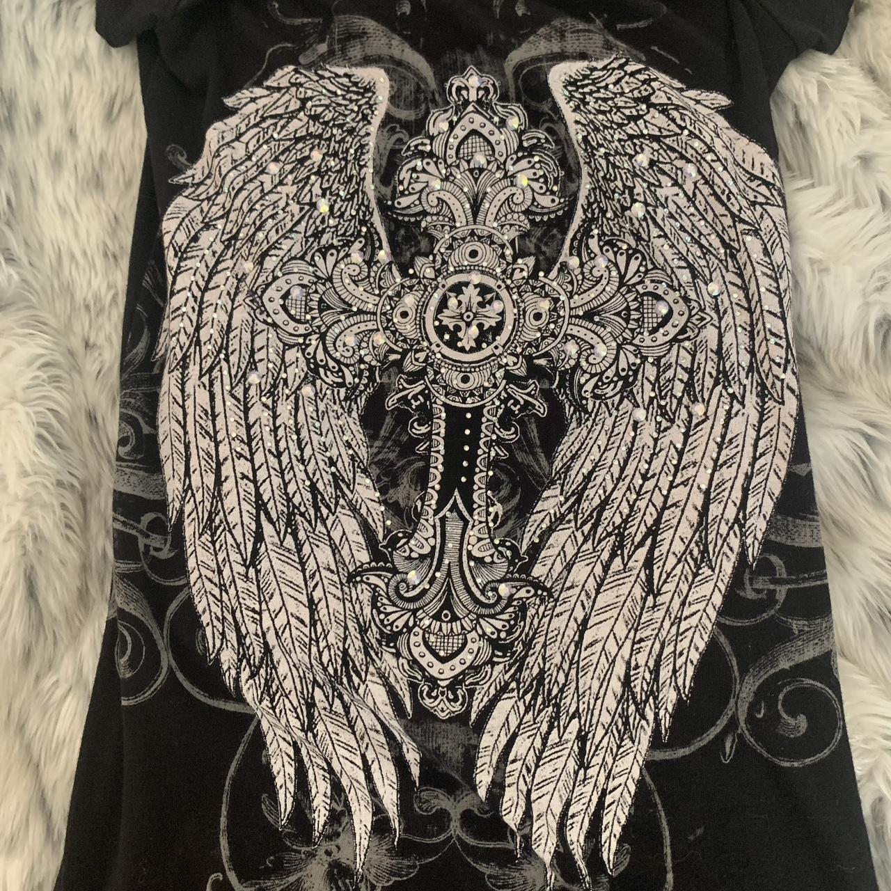 ⋆☠︎︎•˚₊‧⋆. beautiful y2k mcbling rhinestone... - Depop