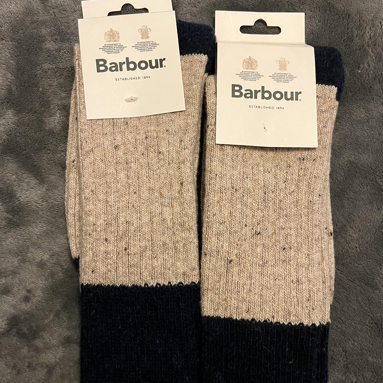 Barbour. Houghton socks. 2 pairs. Wool. Beige and... - Depop