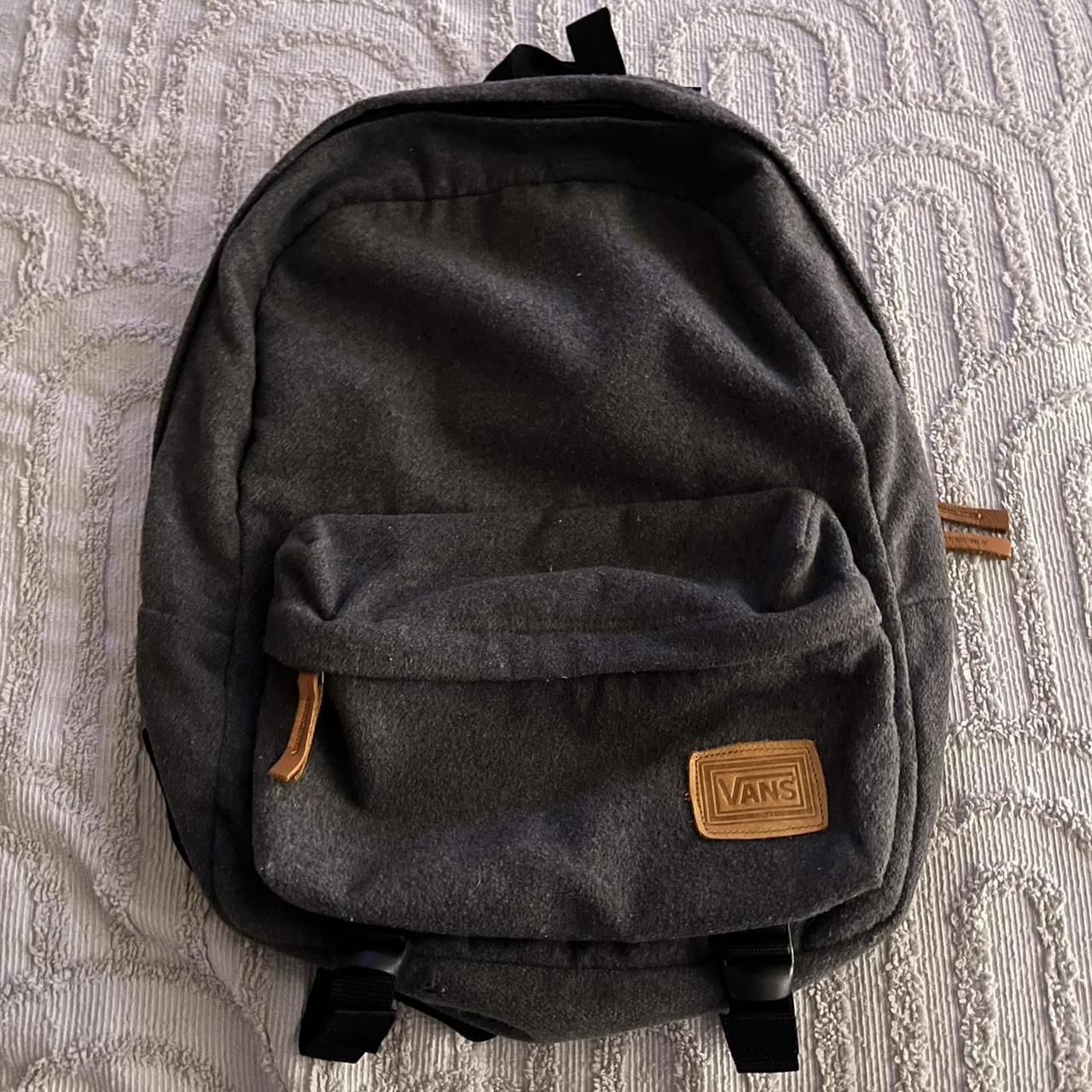 simple grey vans backpack #vans #backpack - Depop