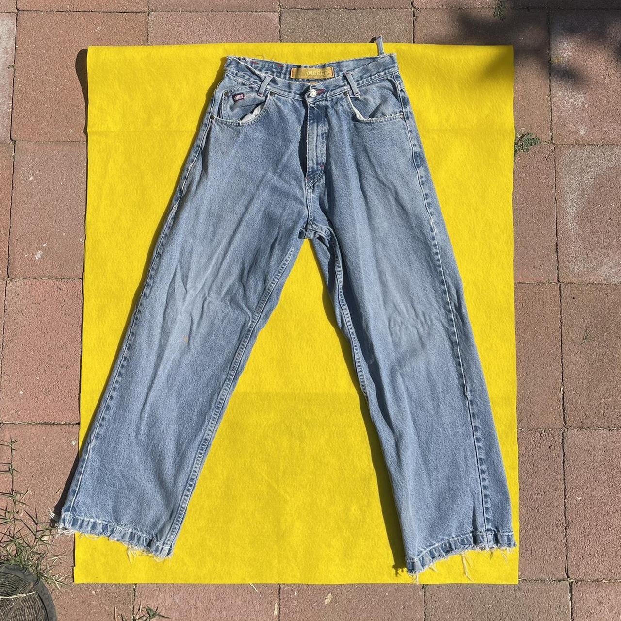 Mecca vintage wide leg jeans (32x32) Pretty beat up... - Depop