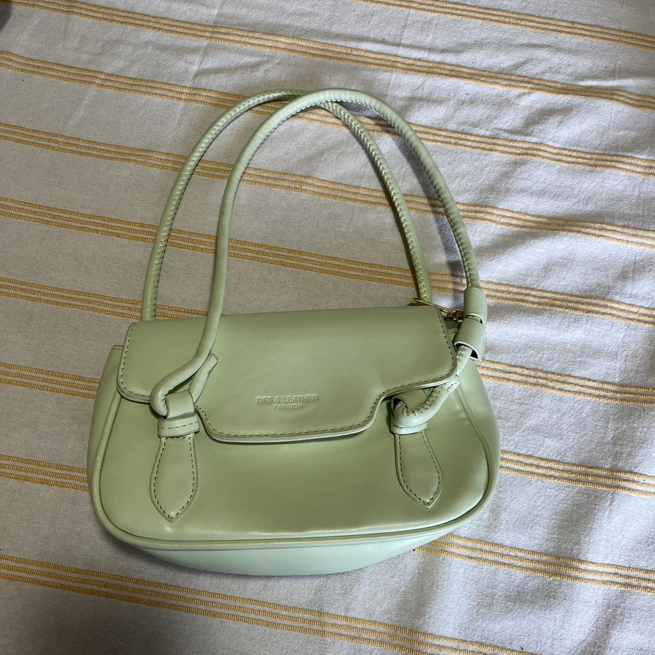 light green vintage styled hand purse #stpattys - Depop