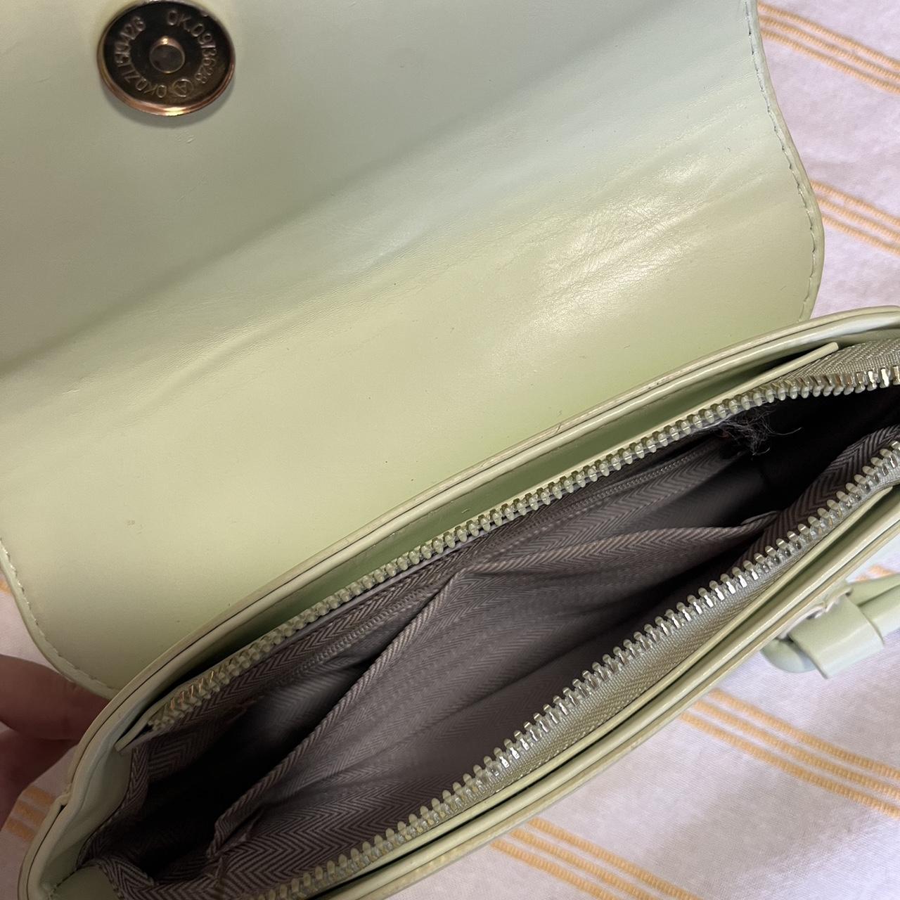 light green vintage styled hand purse #stpattys - Depop