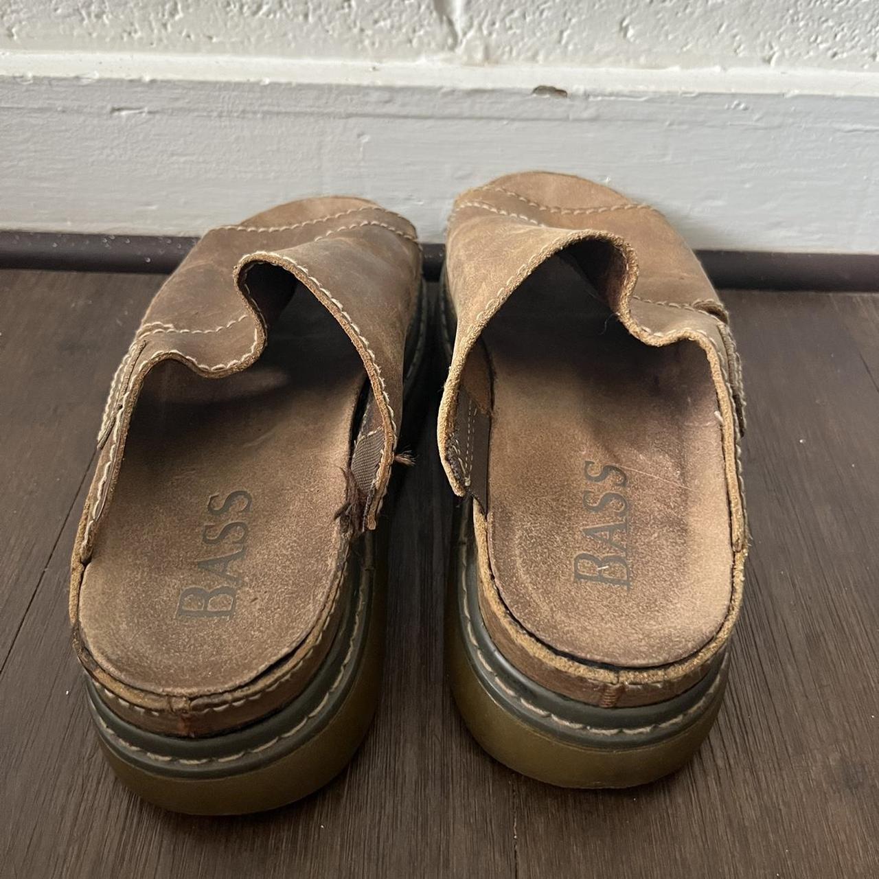 BASS Brown Chunky Platform Sandals Size 7 1 inch... - Depop