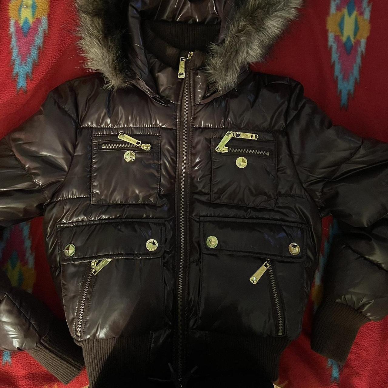 Apple bottoms bomber puffer jacket brand new... - Depop