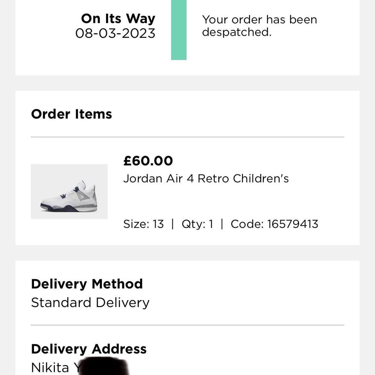 Air Jordan 4 Retro - Midnight Navy PS - UK 13 Brand... - Depop