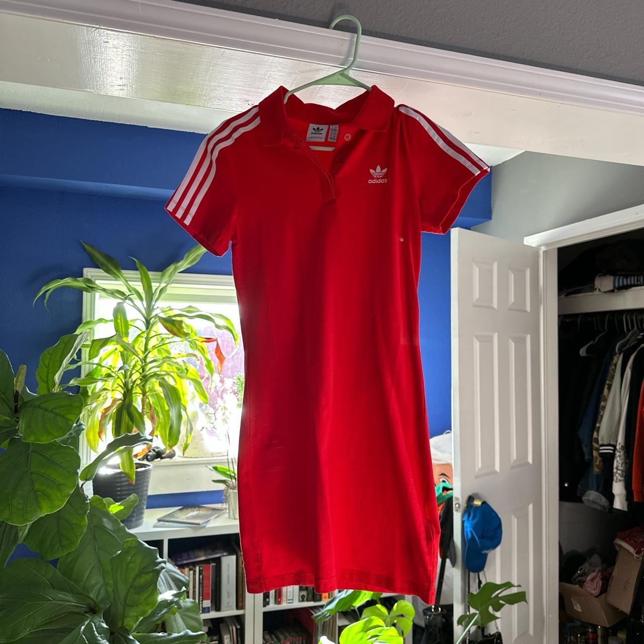 Adidas Women's Red Dress | Depop