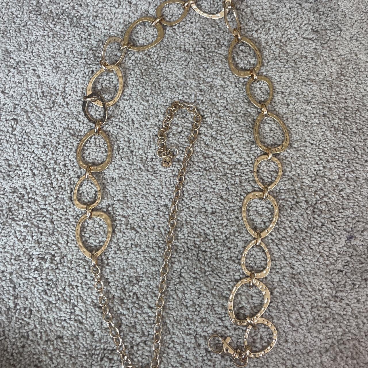 Gold Chain Belt Really cute size small - Depop