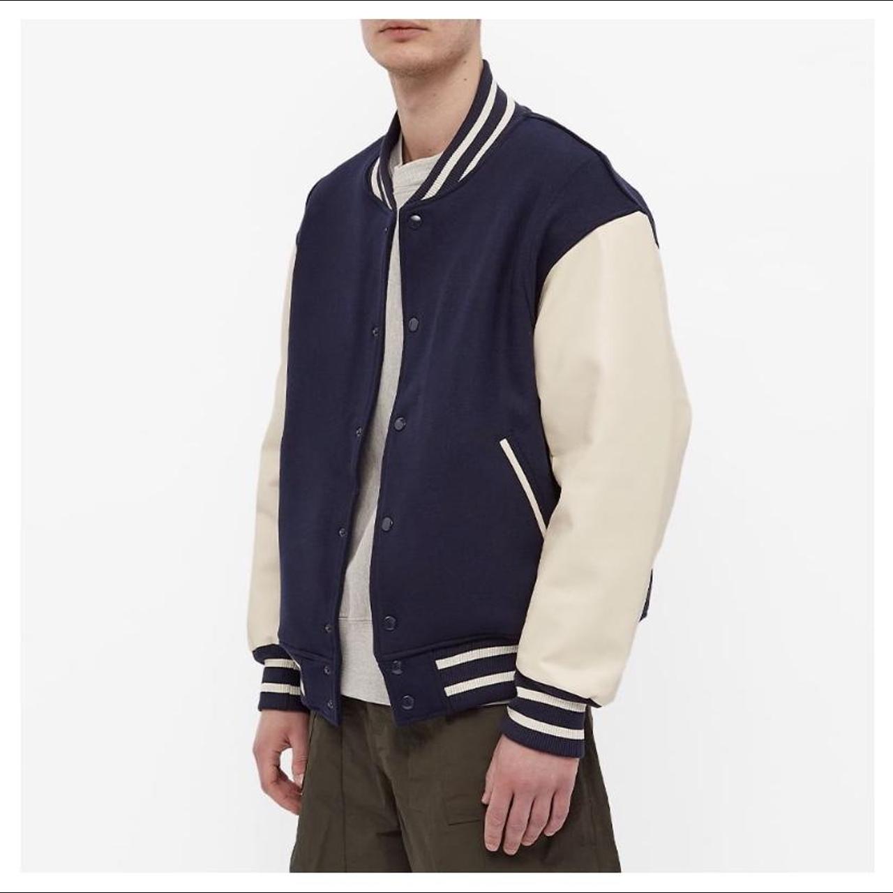 FrizmWORKS wool stadium jacket Size XL Worn a couple... - Depop