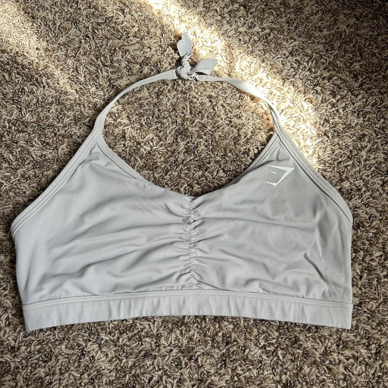 Gymshark Ruched Training Sports Bra Color:... - Depop