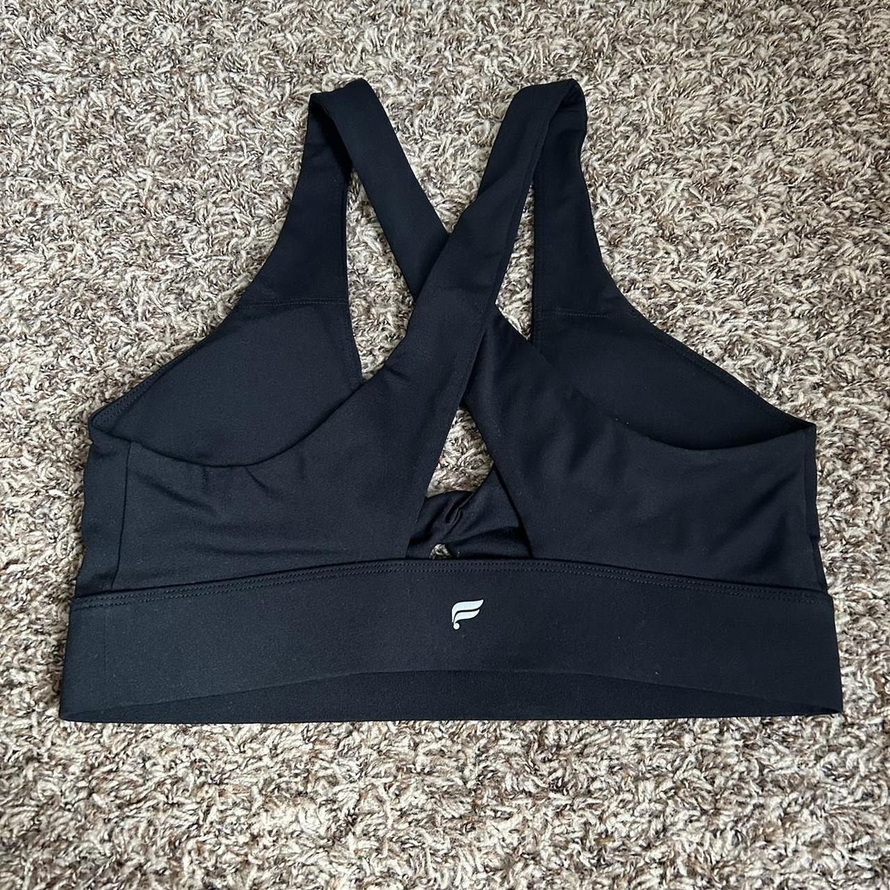 Fabletics Oasis Twist Sports Bra Color: black Size:... - Depop
