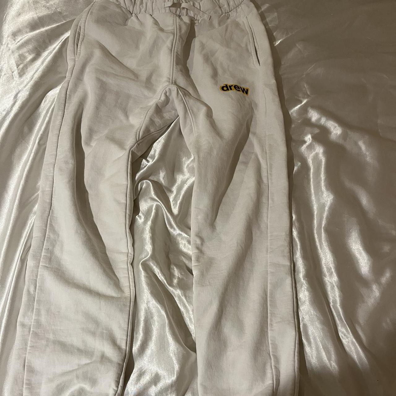 Drew House White Sweatpants Mens S - fits womens... - Depop