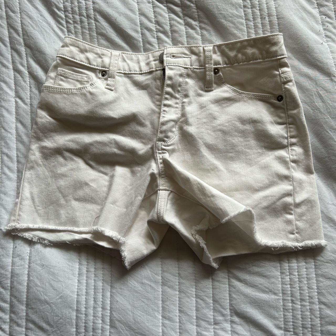 Super cute white jean shorts from Universal Thread.... - Depop