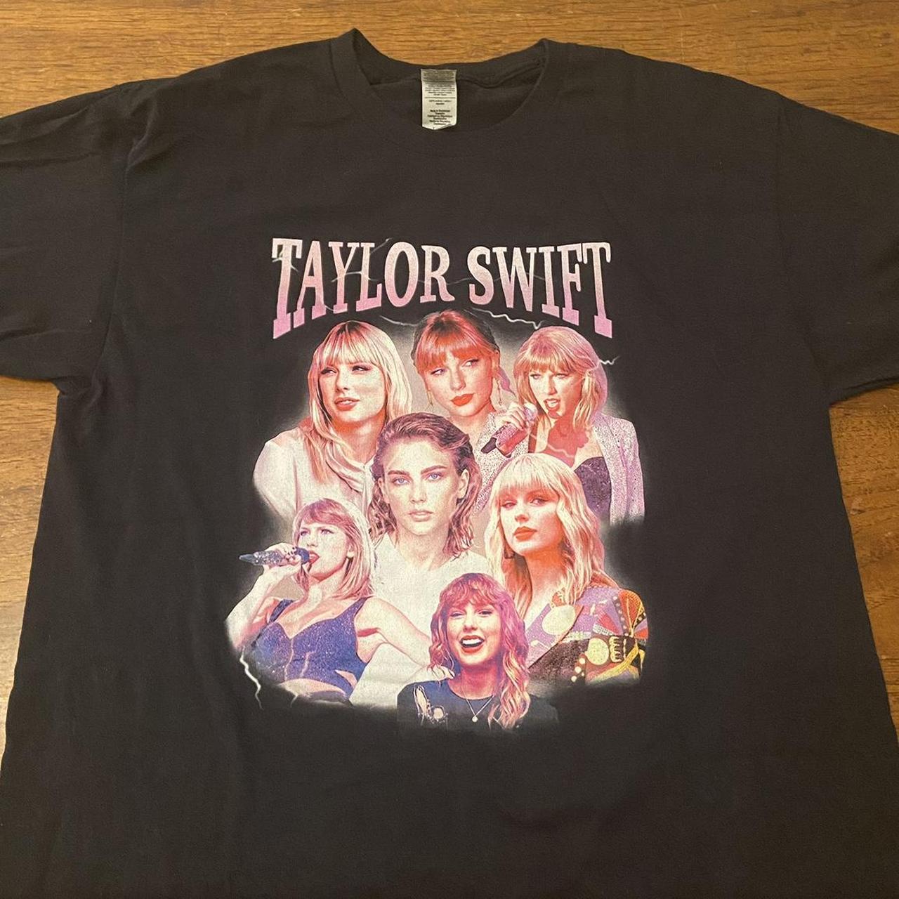 taylor swift shirt *unofficial merch* worn maybe 2... - Depop