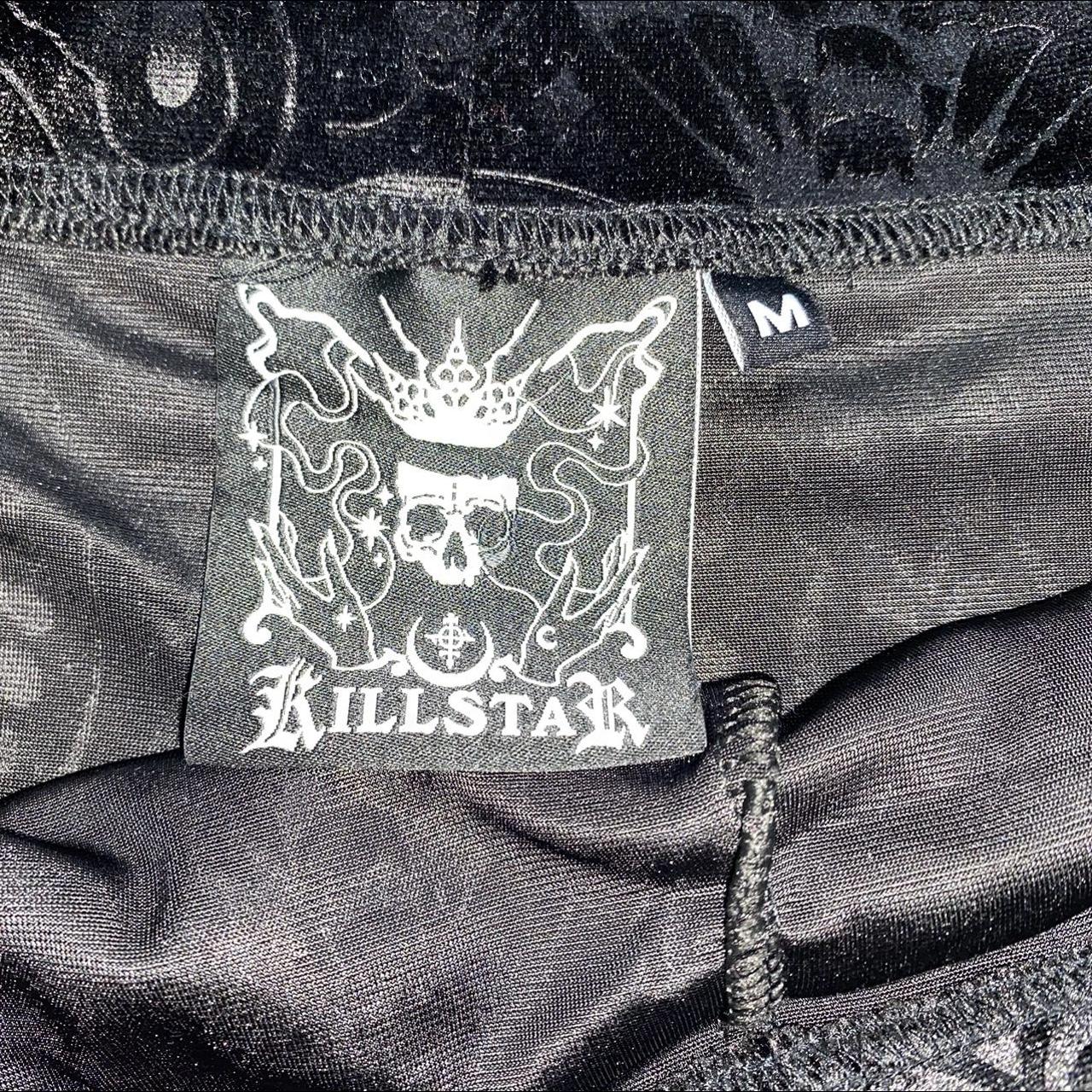 Killstar gothic patterned size:M mini skirt Worn once - Depop
