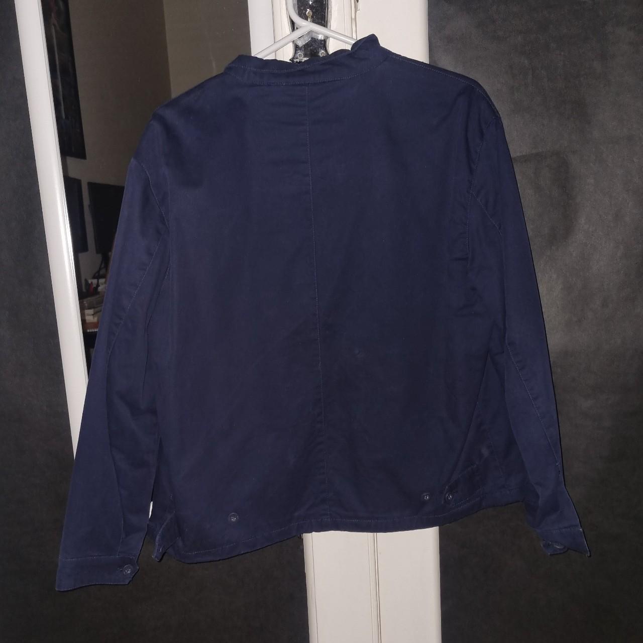 Mr Simple Navy Jacket Large Fits true to size and... - Depop