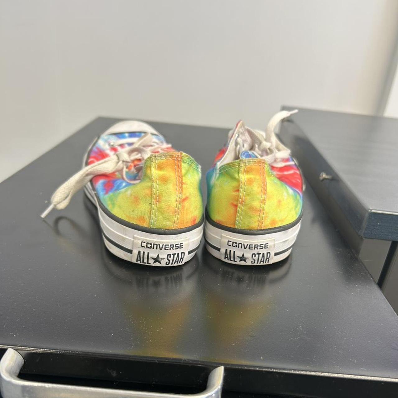 Multi-coloured Converse trainers... | Depop